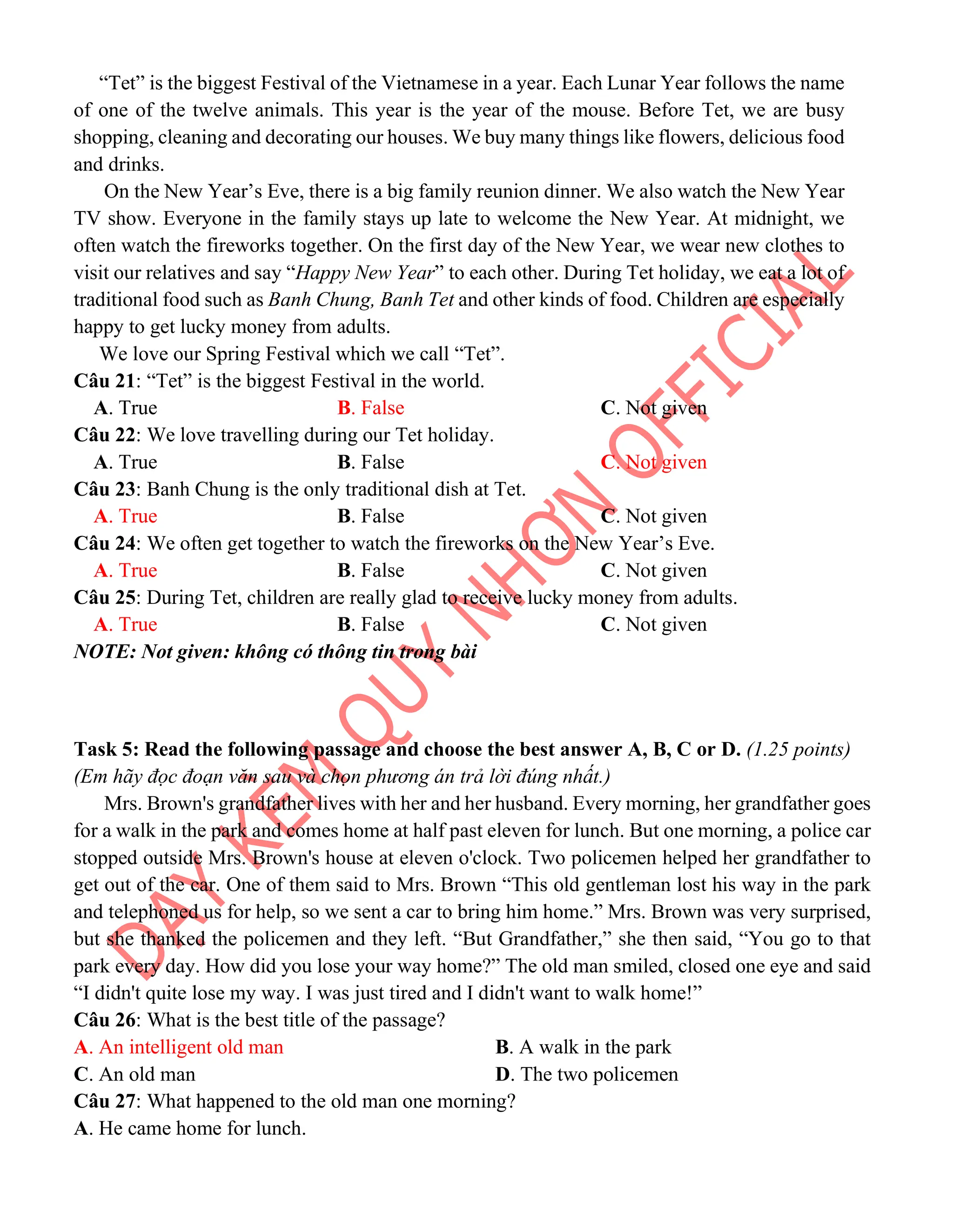 ĐỀ KIỂM TRA, ĐÁNH GIÁ NĂNG LỰC TUYỂN SINH LỚP 6 - NĂM 2018 - 2024 TRƯỜNG THCS NGUYỄN TRI PHƯƠNG ...