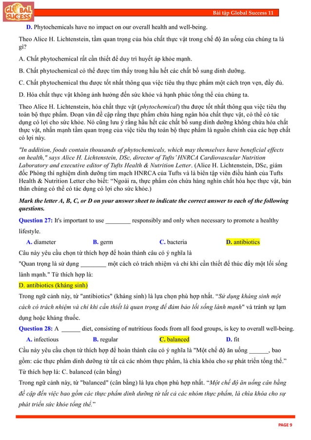 ĐỀ KIỂM TRA THEO UNIT TIẾNG ANH GLOBAL SUCCESS 11 CẢ NĂM CÓ FILE NGHE NĂM HỌC 2023-2024 (BẢN HS ...