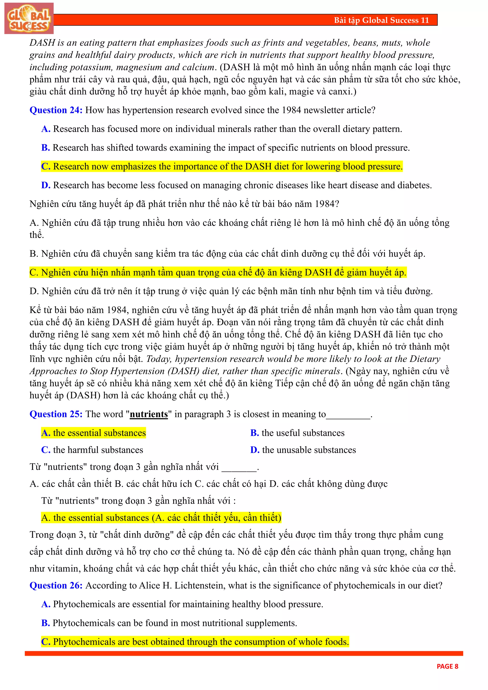 ĐỀ KIỂM TRA THEO UNIT TIẾNG ANH GLOBAL SUCCESS 11 NĂM HỌC 2023-2024 CÓ FILE NGHE (BẢN HS-GV) (3 ...