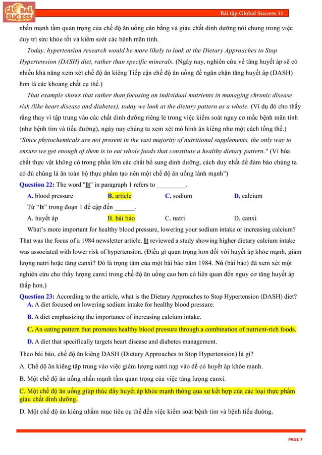 ĐỀ KIỂM TRA THEO UNIT TIẾNG ANH GLOBAL SUCCESS 11 NĂM HỌC 2023-2024 CÓ FILE NGHE (BẢN HS-GV) (3 ...