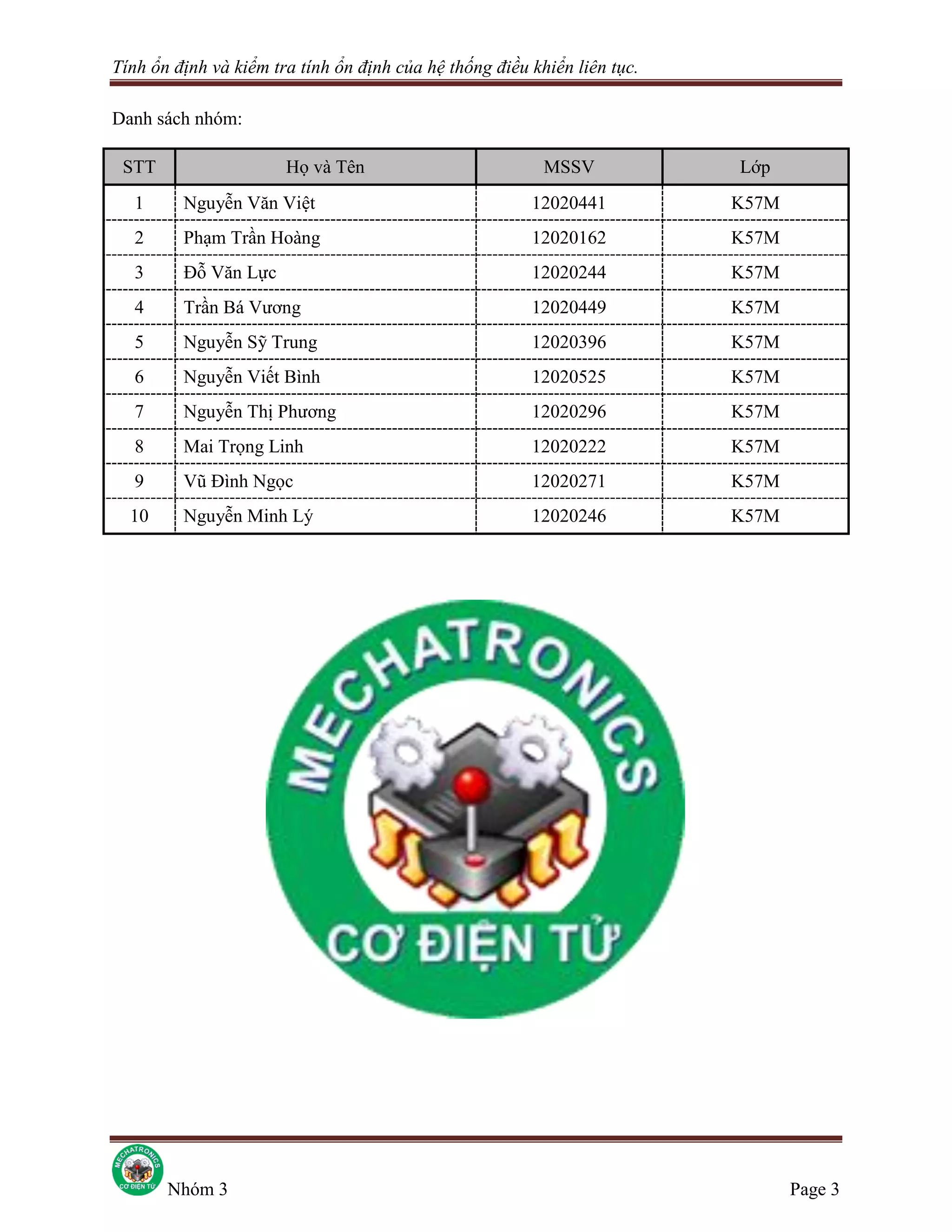 [BTL] Kiểm tra tính ổn định của hệ thống liên tục | PDF