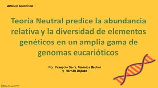 Teoría Neutralista | PPTX