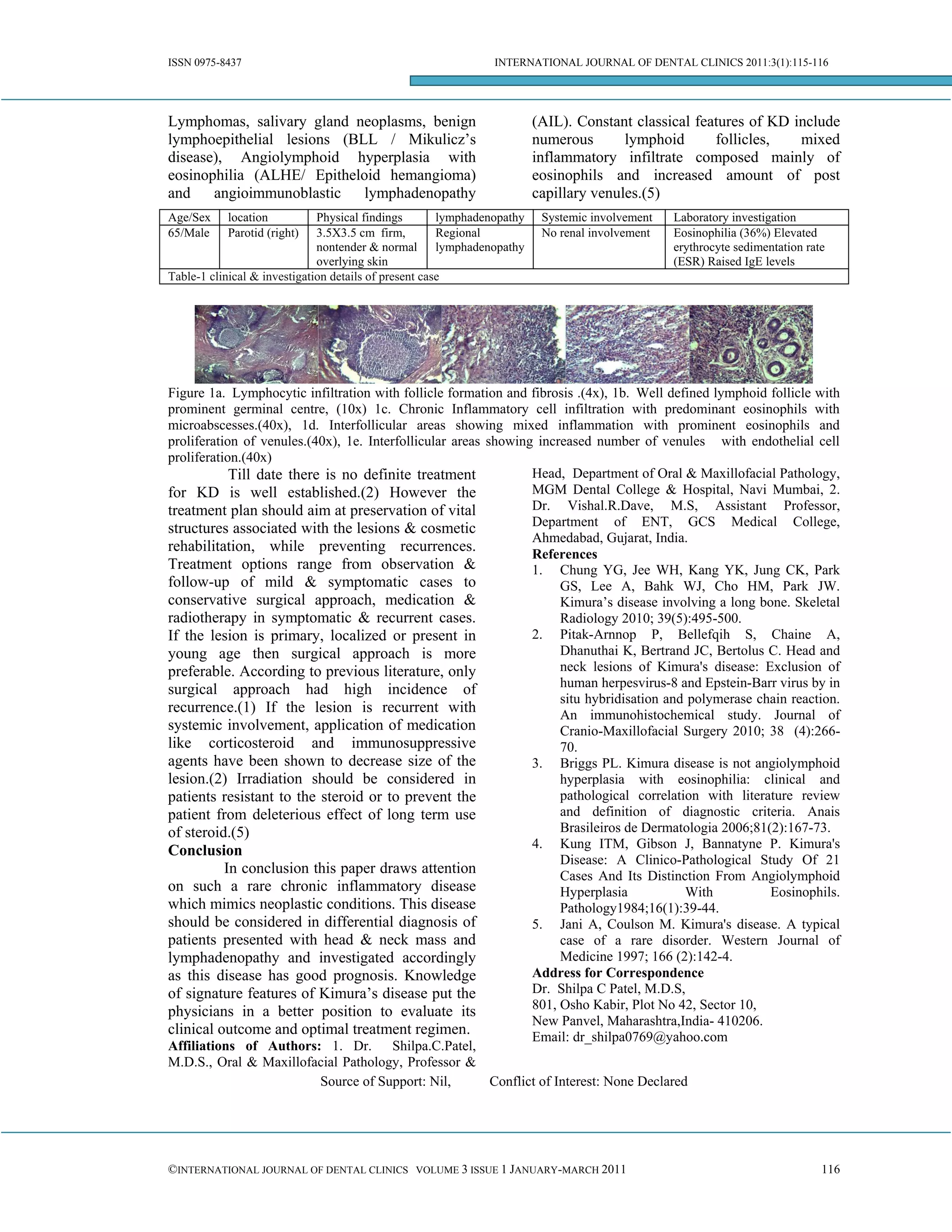 Kimura’s disease a case report | PDF