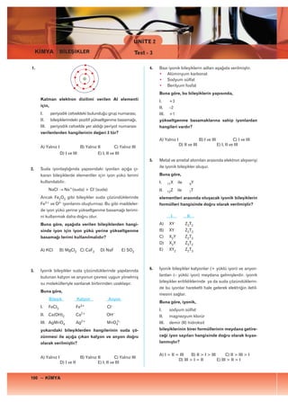 Kimya bileşikler 1 | PDF