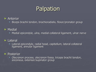 Kin 188 Elbow Evaluation And Injuries | PPT