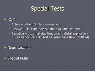Kin 188 Elbow Evaluation And Injuries | PPT | Death, Injury, or ...