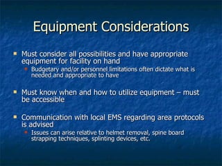 Kin 188 Emergency Plans And Equipment | PPT