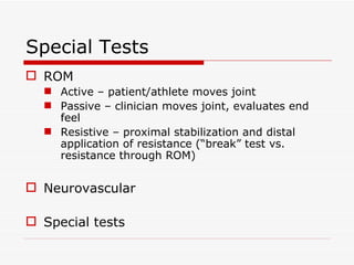 Kin 188 Hip And Thigh Evaluation And Injuries | PPT