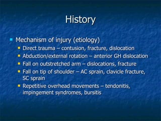 Kin 188 Shoulder Evaluation And Injuries | PPT