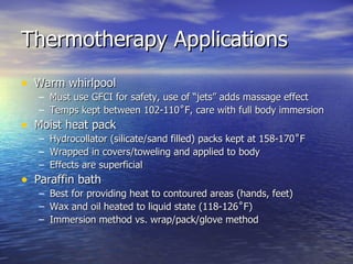 Kin 188 Therapeutic Modalities And Rehabilitation | PPT
