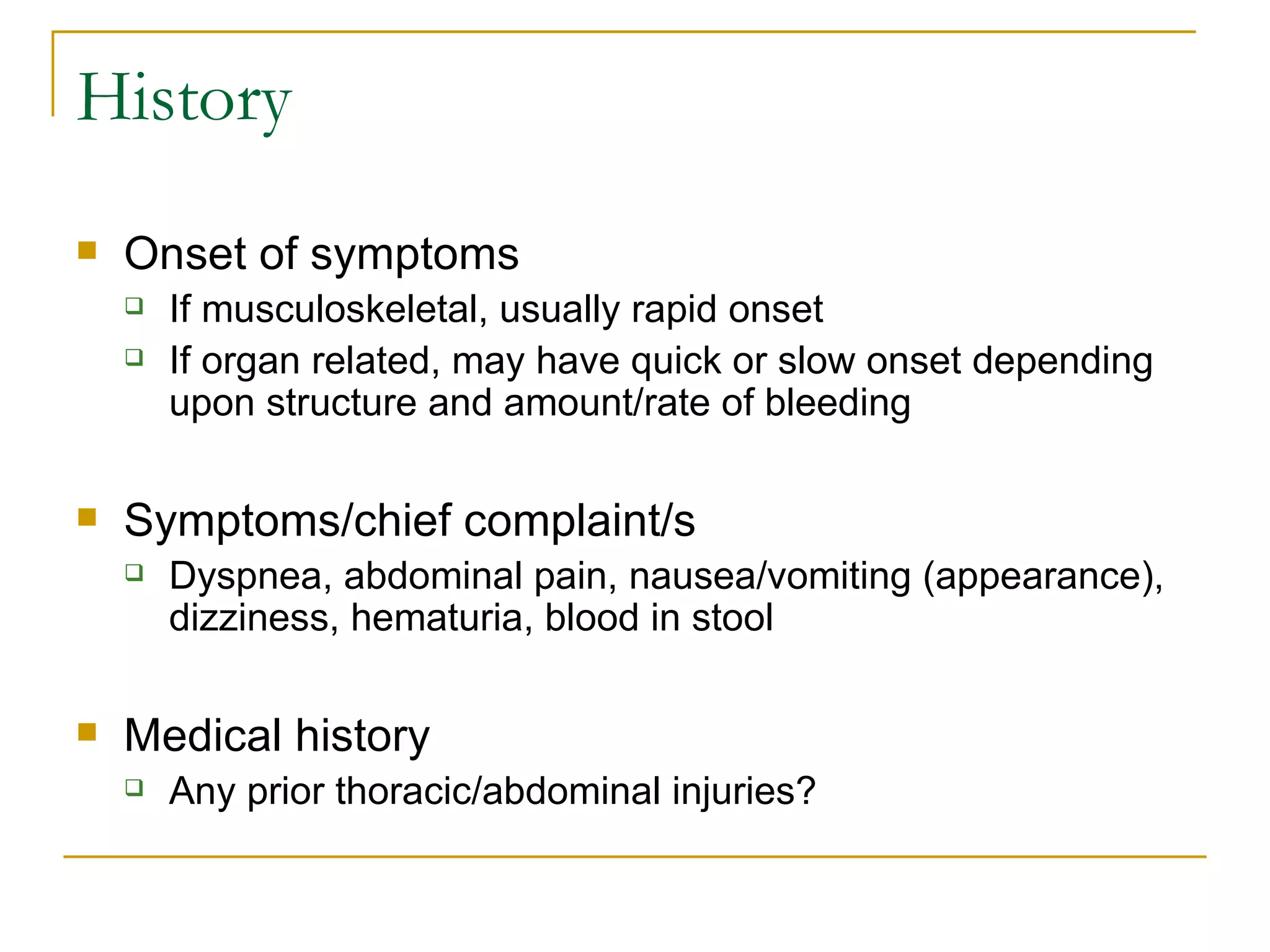 Kin 188 Thoracic And Abdominal Evaluation And Injuries | PPT