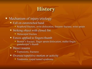 Kin 188 Wrist And Hand Evaluation And Injuries | PPT