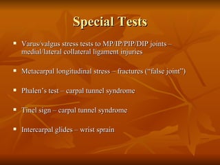 Kin 188 Wrist And Hand Evaluation And Injuries | PPT
