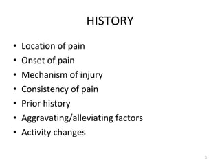 Kin191 A.Ch.10. Lumbar. Thoracic. Evaluation | PPT
