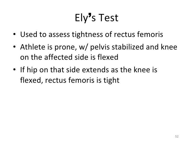 Kin191 A.Ch.8. Pelvis. Thigh. Evaluation