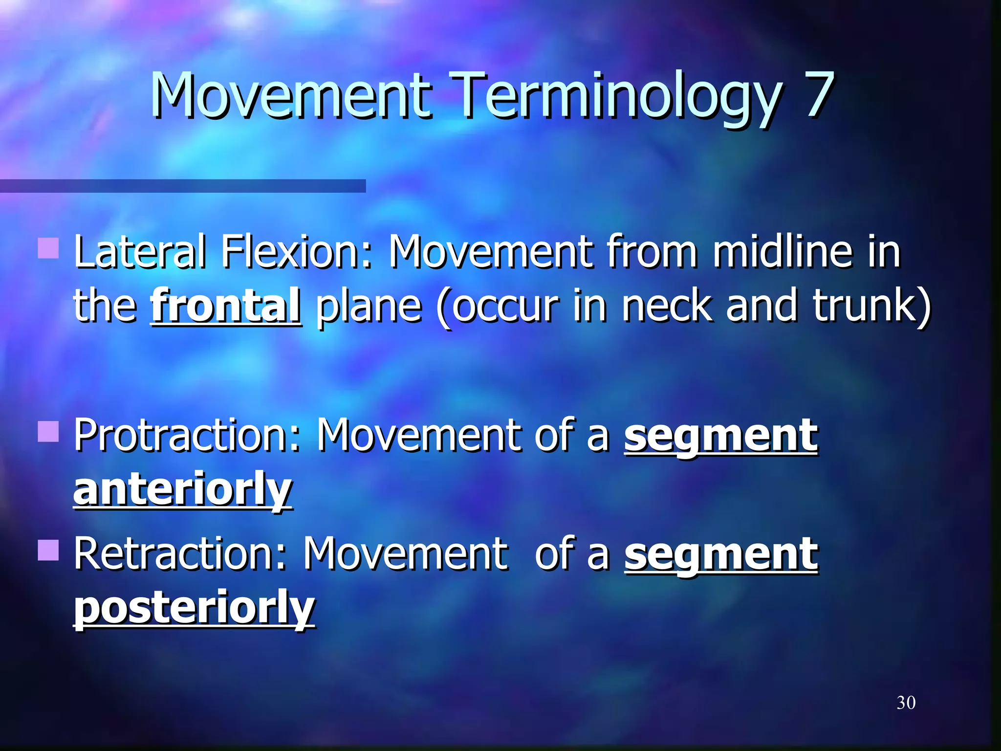 Kin191 A. Osteokinematics. Fall 2007 | PPT