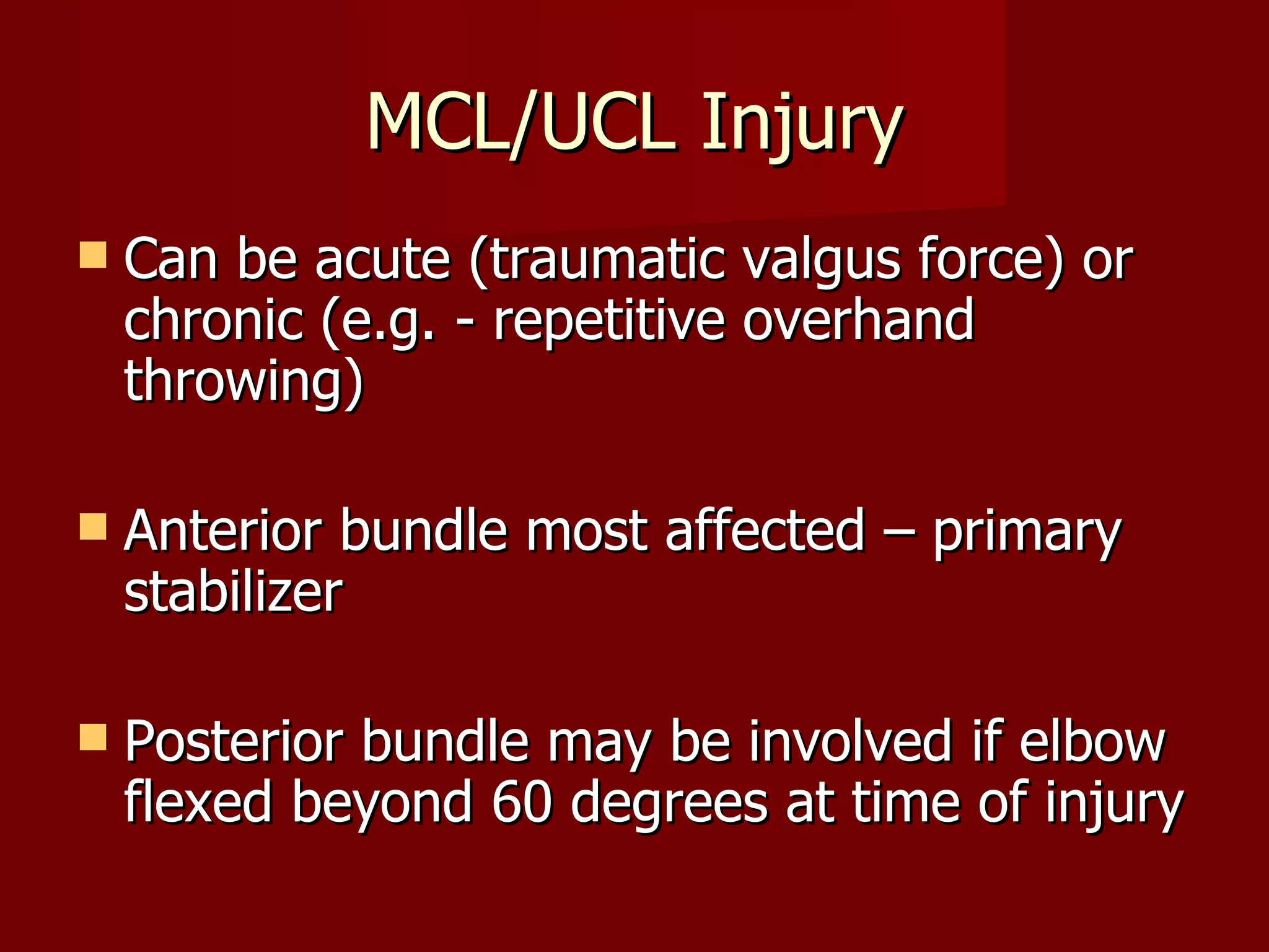 Kin 191 B – Elbow And Forearm Pathologies | PPT