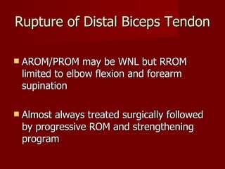Kin 191 B – Elbow And Forearm Pathologies | PPT