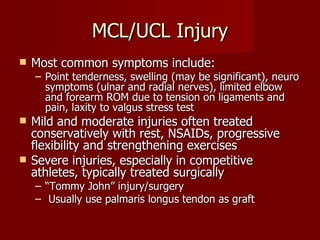 Kin 191 B – Elbow And Forearm Pathologies | PPT