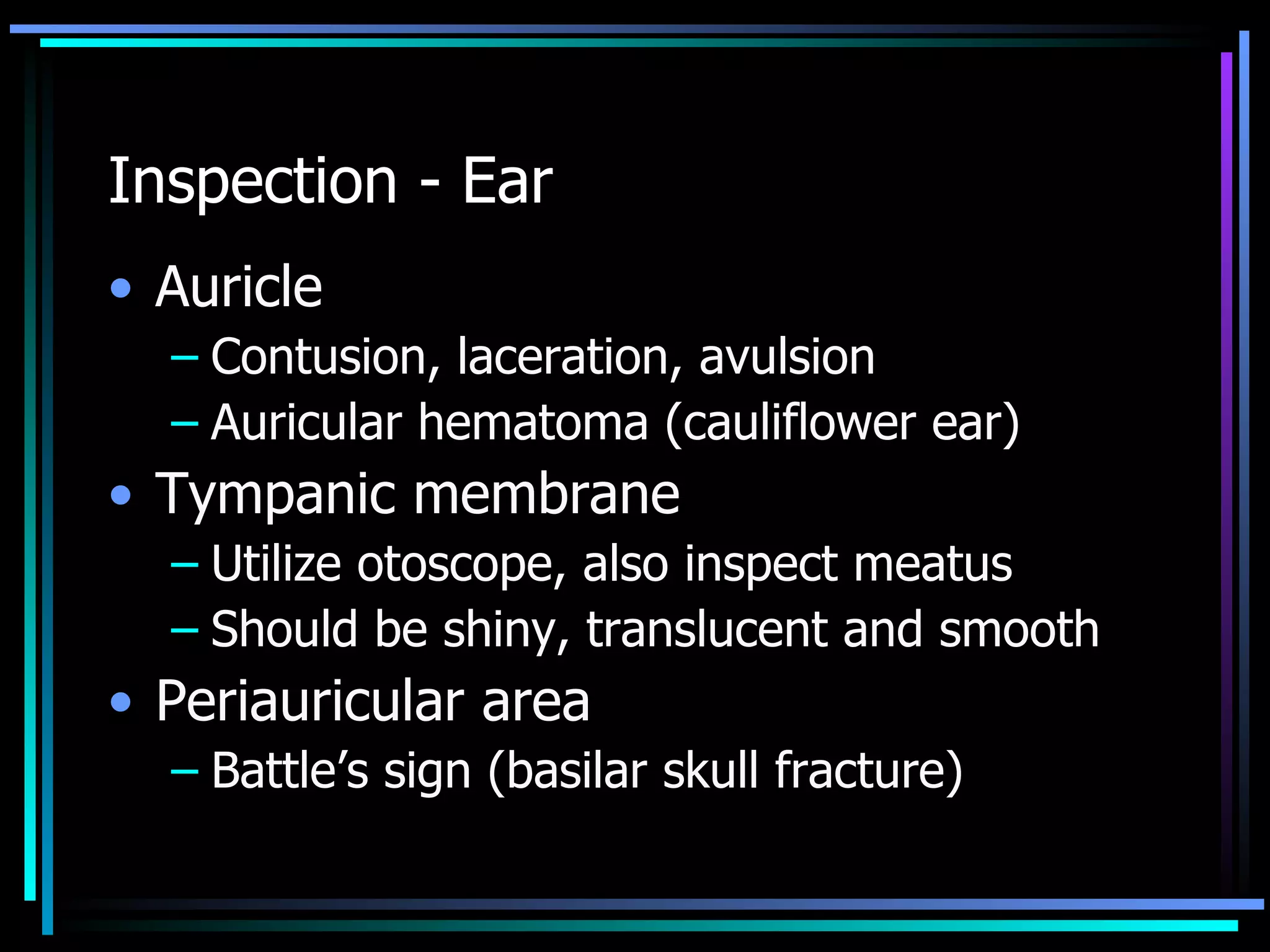 Kin 191 B – Face And Eye Anatomy, Evaluation And Injuries | PPT