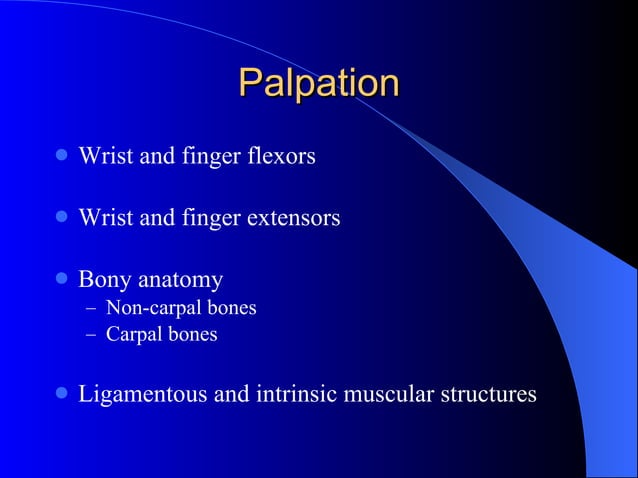 Kin 191 B – Wrist, Hand And Finger Evaluation And Pathologies | PPT ...