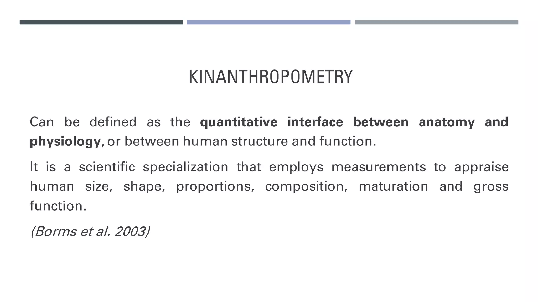Kinanthropometry | PDF