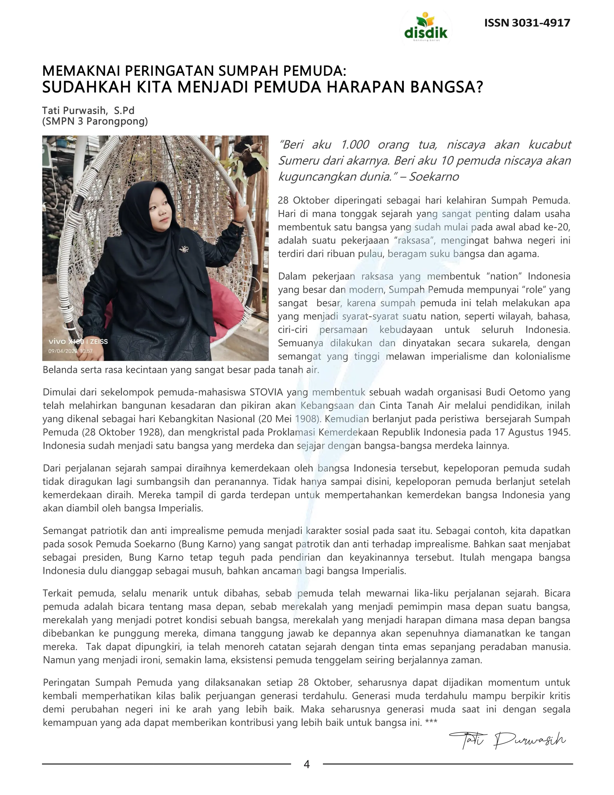 Kinanti Vol 3 No 10 Daftar Isi dinas pendidikan | PDF