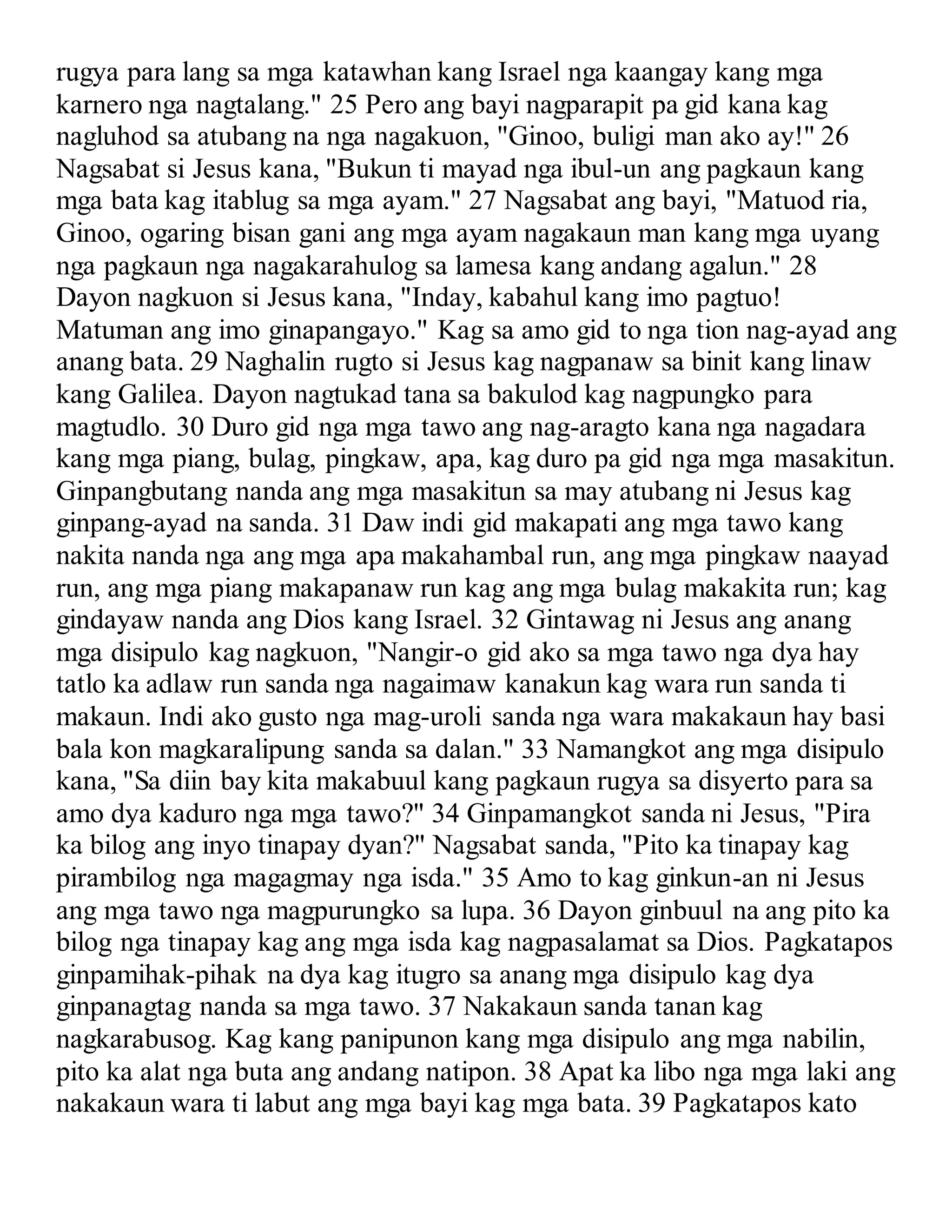 Kinaray a bible - new testament | PDF