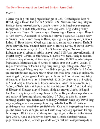 Kinaray a bible - new testament | DOCX