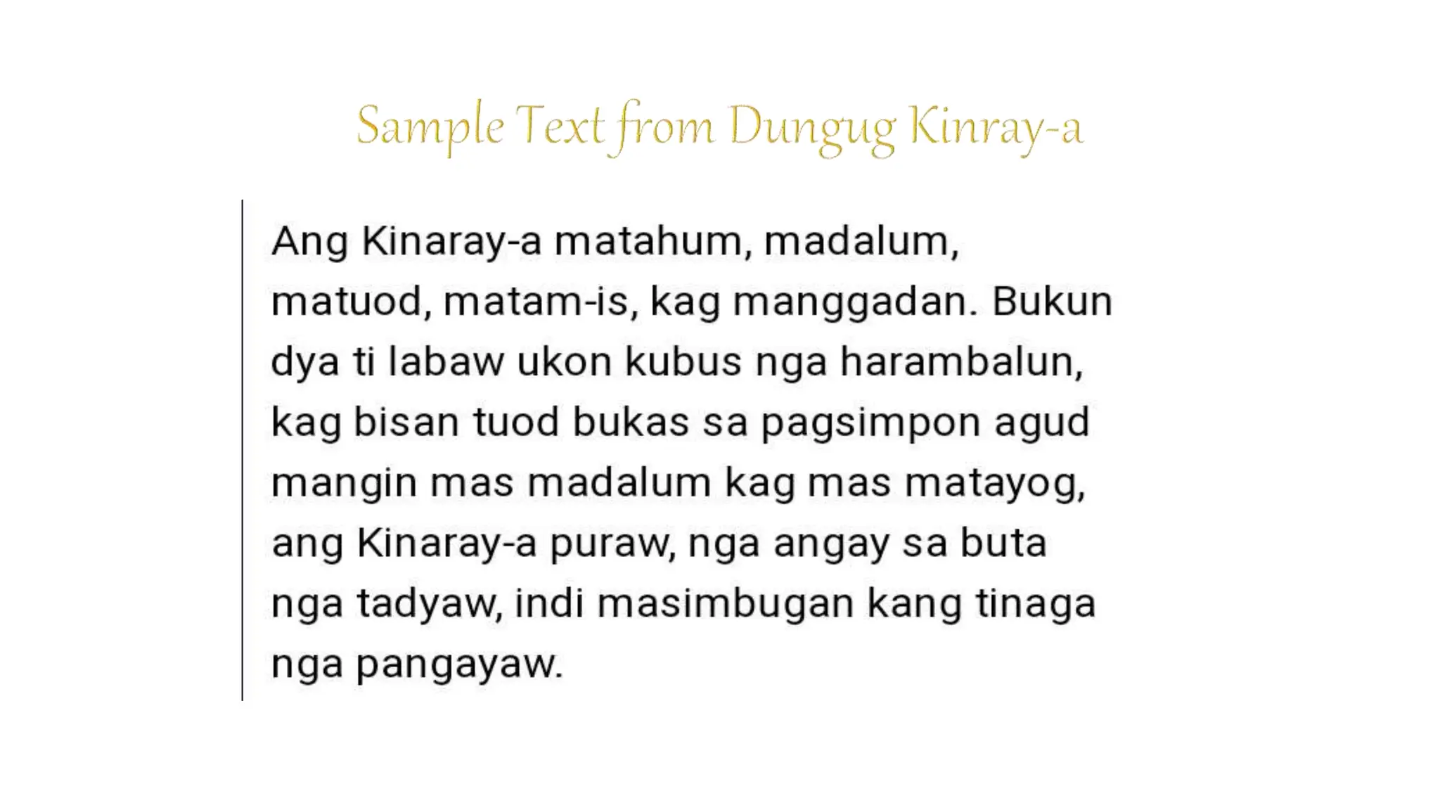 KINARAYA THE DIALECT OF ILOILO PROVINCE.pptx