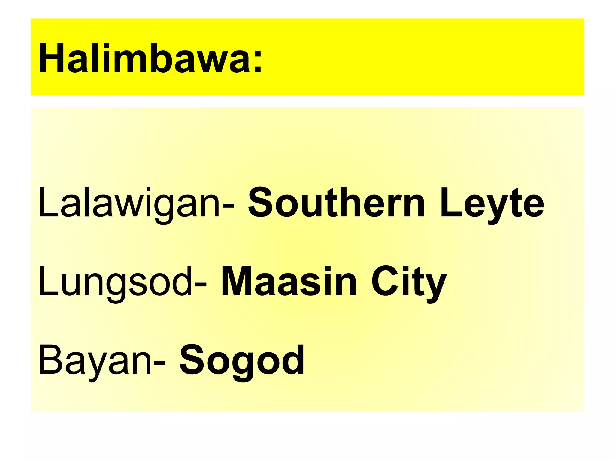 Kinaroroonan ng mga lalawigan | PPTX