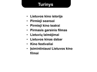 Kinas lietuvoje | PPTX