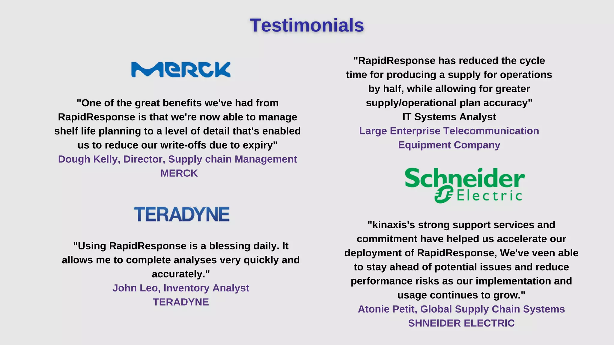 Kinaxis Rapid Response | PDF