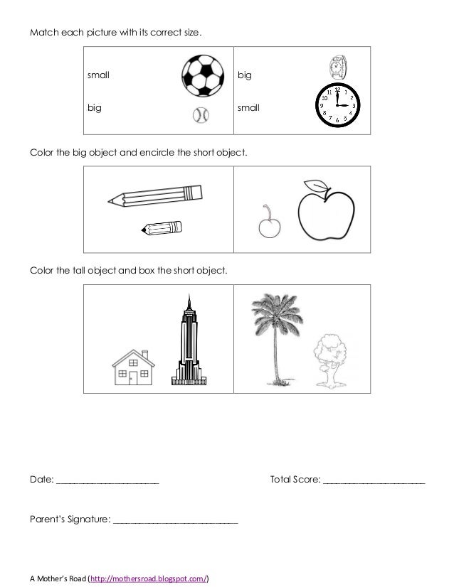 Kinder Test Reviewer (K to 12) June