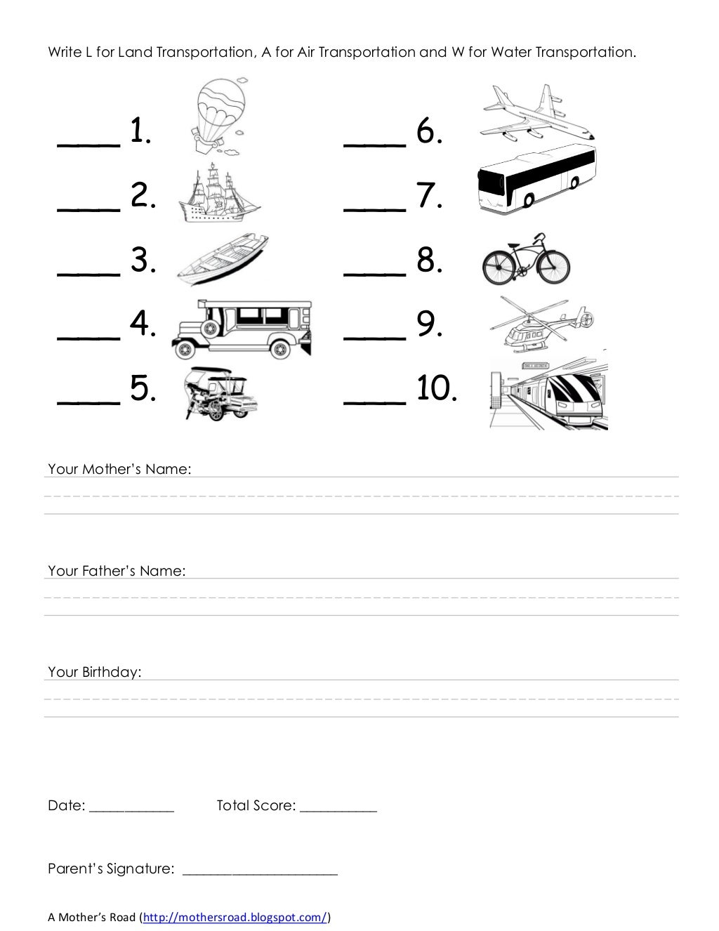 Kinder Test Reviewer (K to 12) March