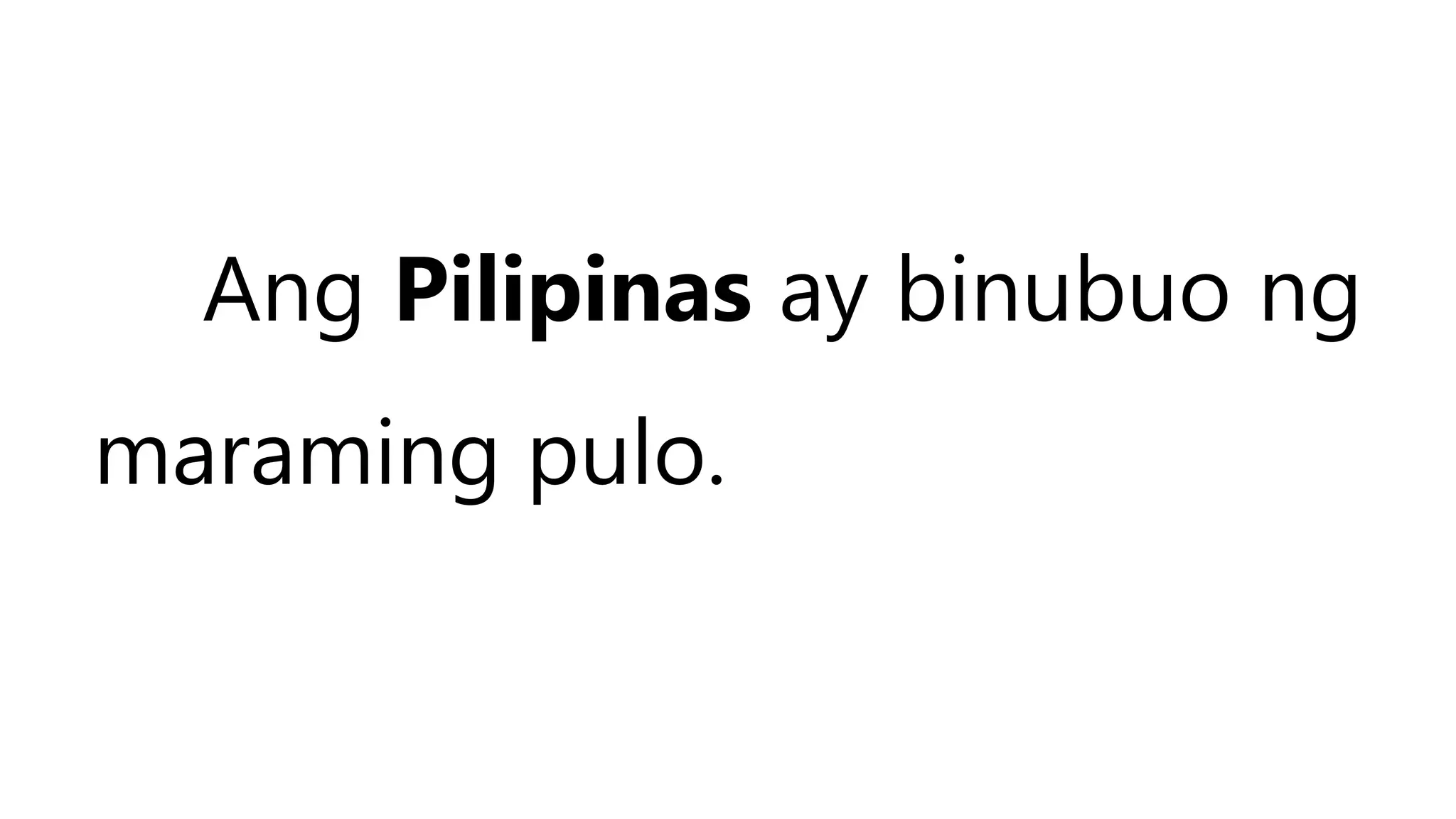 Mga Pangkat ng mga Pulo sa Pilipinas | PPTX