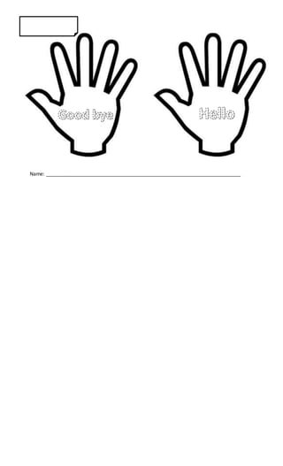 Kinder 1 hello | DOCX