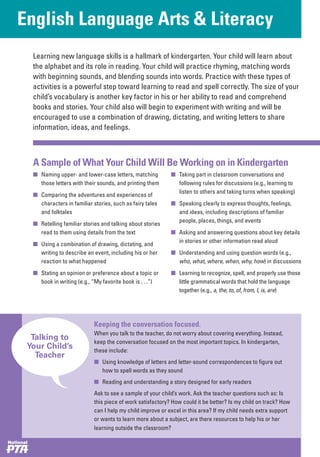Kindergarten--Parent's Guide to Student Success | PDF