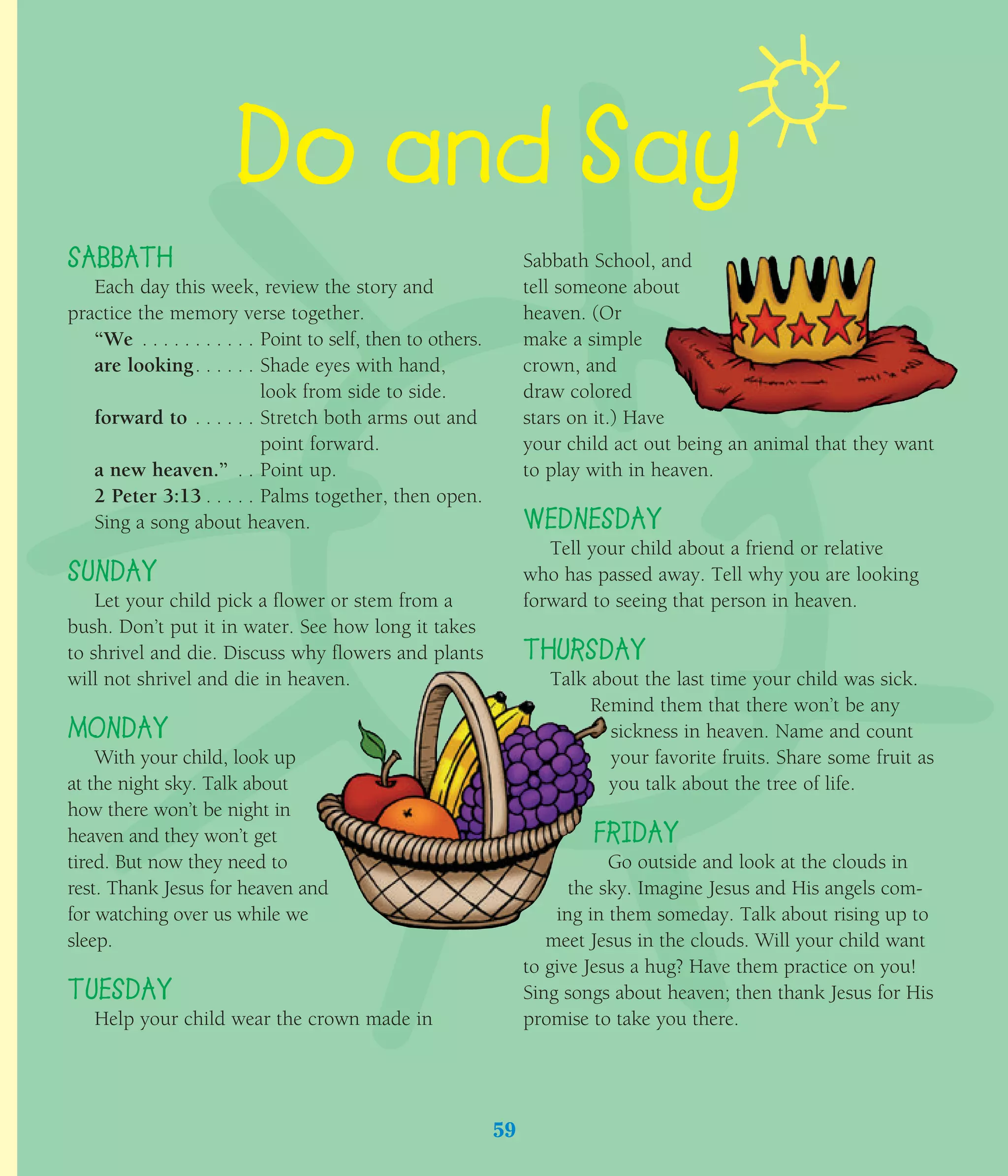 Lesson 13 | Kindergarten | Sabbath School | PDF