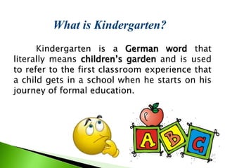 Kindergarten | PPTX