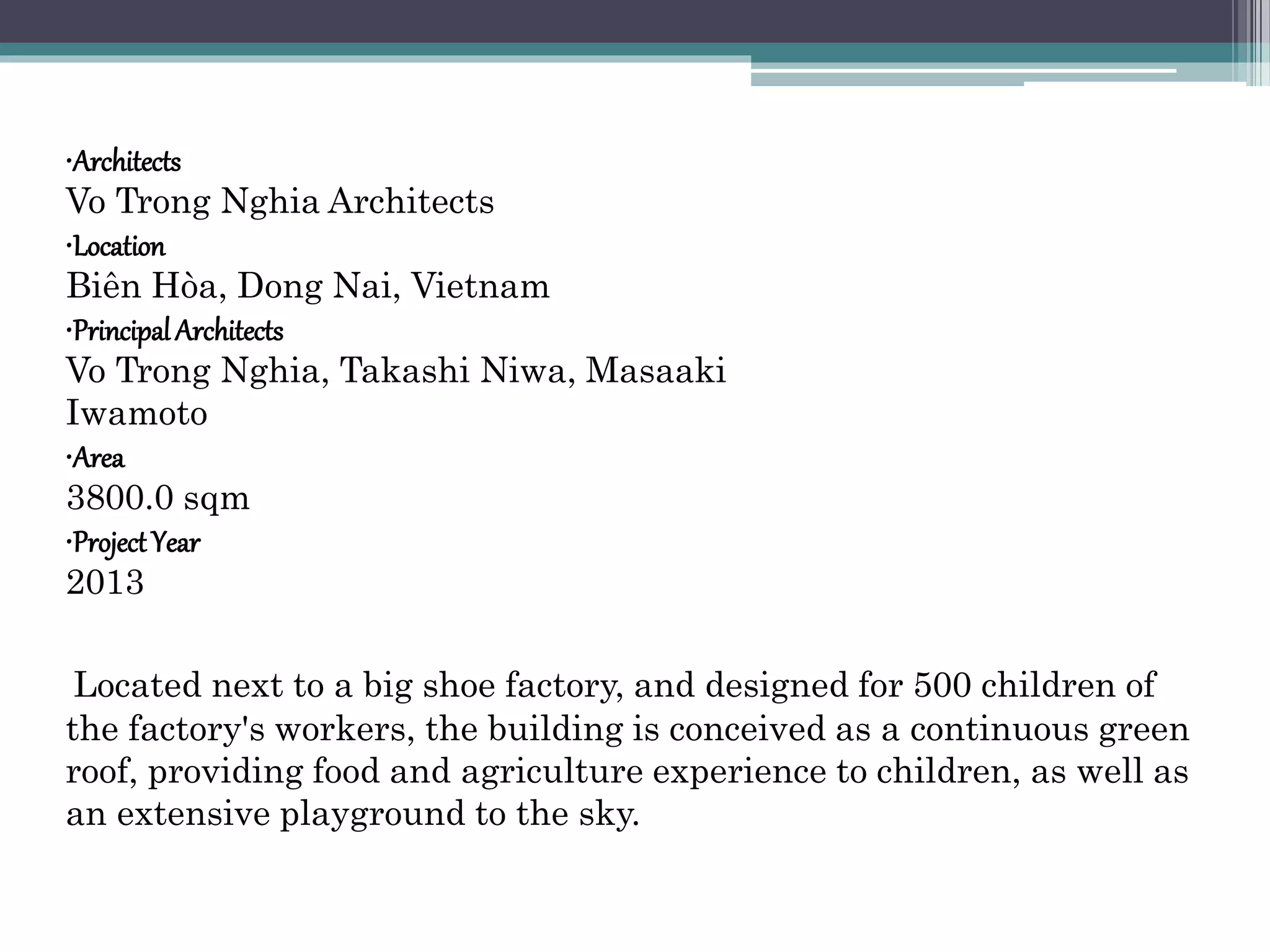 Offsite Case Study on Kindergarten | PPTX