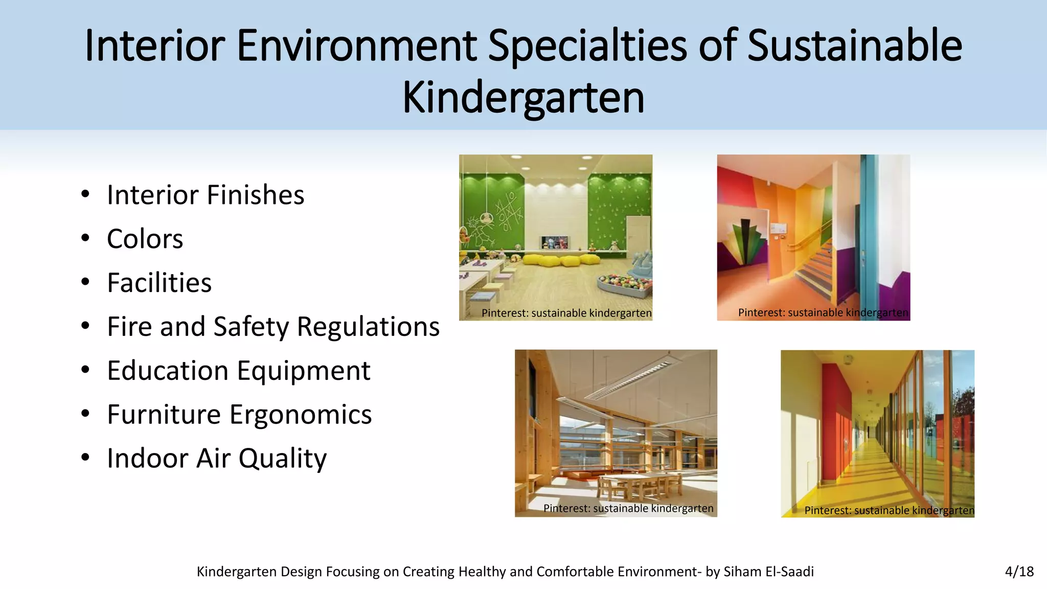 Kindergarten design focusing on creating healthy and comfortable | PDF