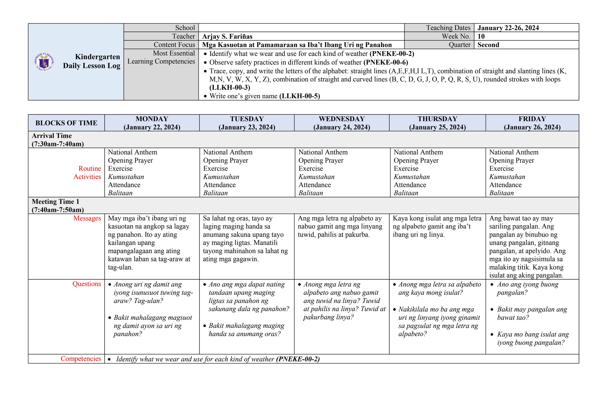 Kindergarten-DLL-MELC-Q2-Week 10 asf.docx