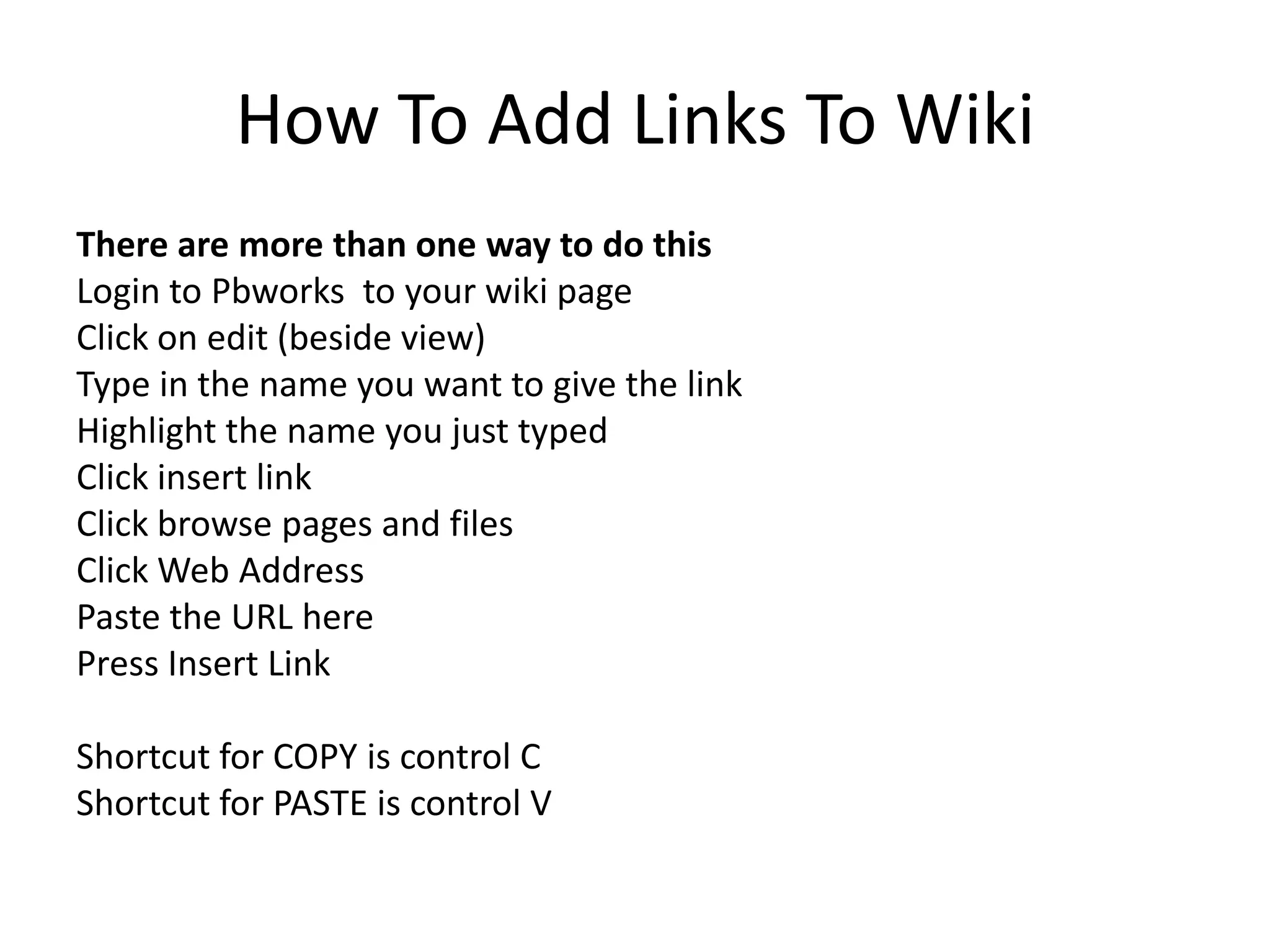 Kindergarten cheat sheet for the wiki2 | PPTX