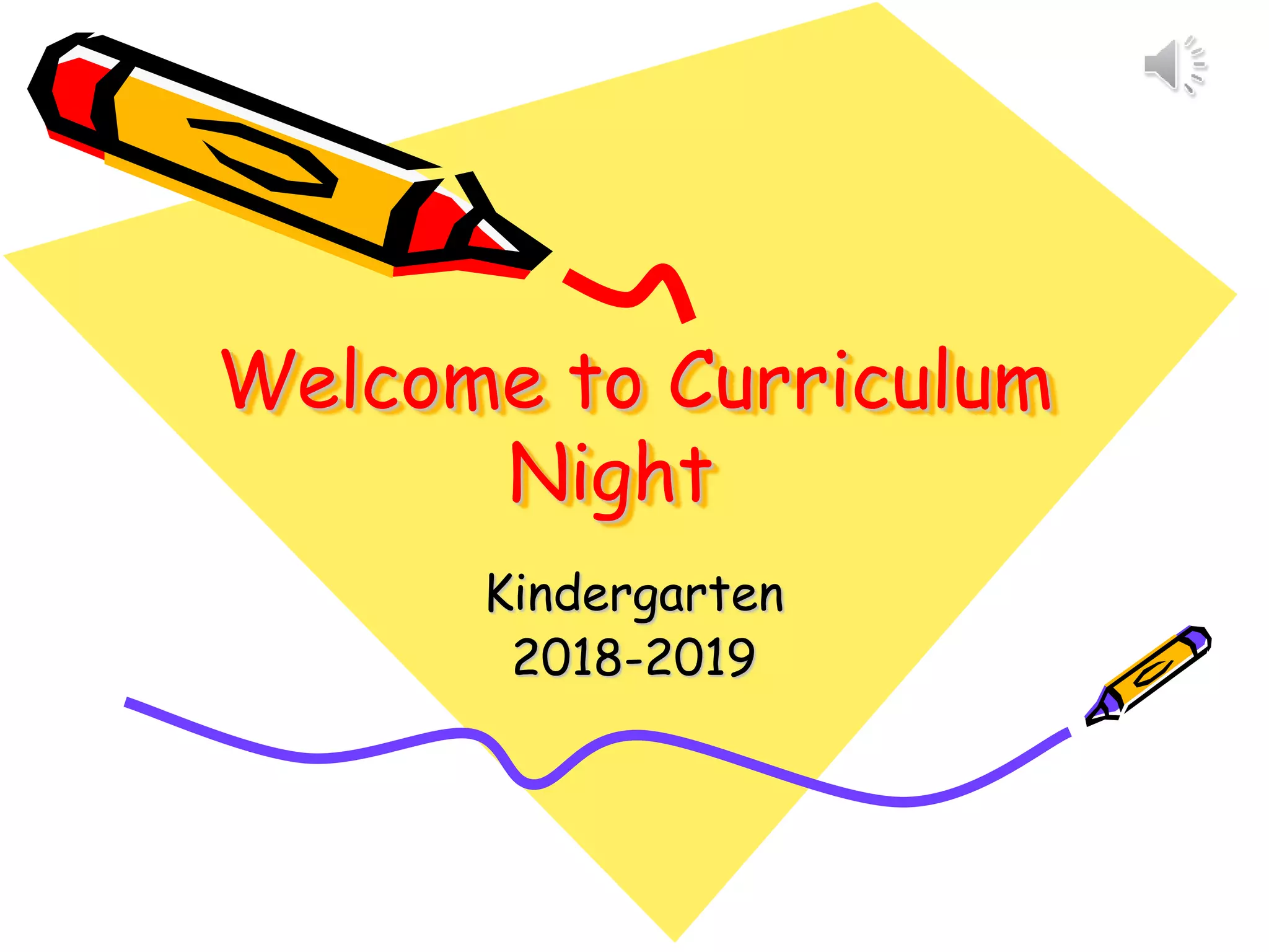 Kindergarten Curriculum Night | PPTX