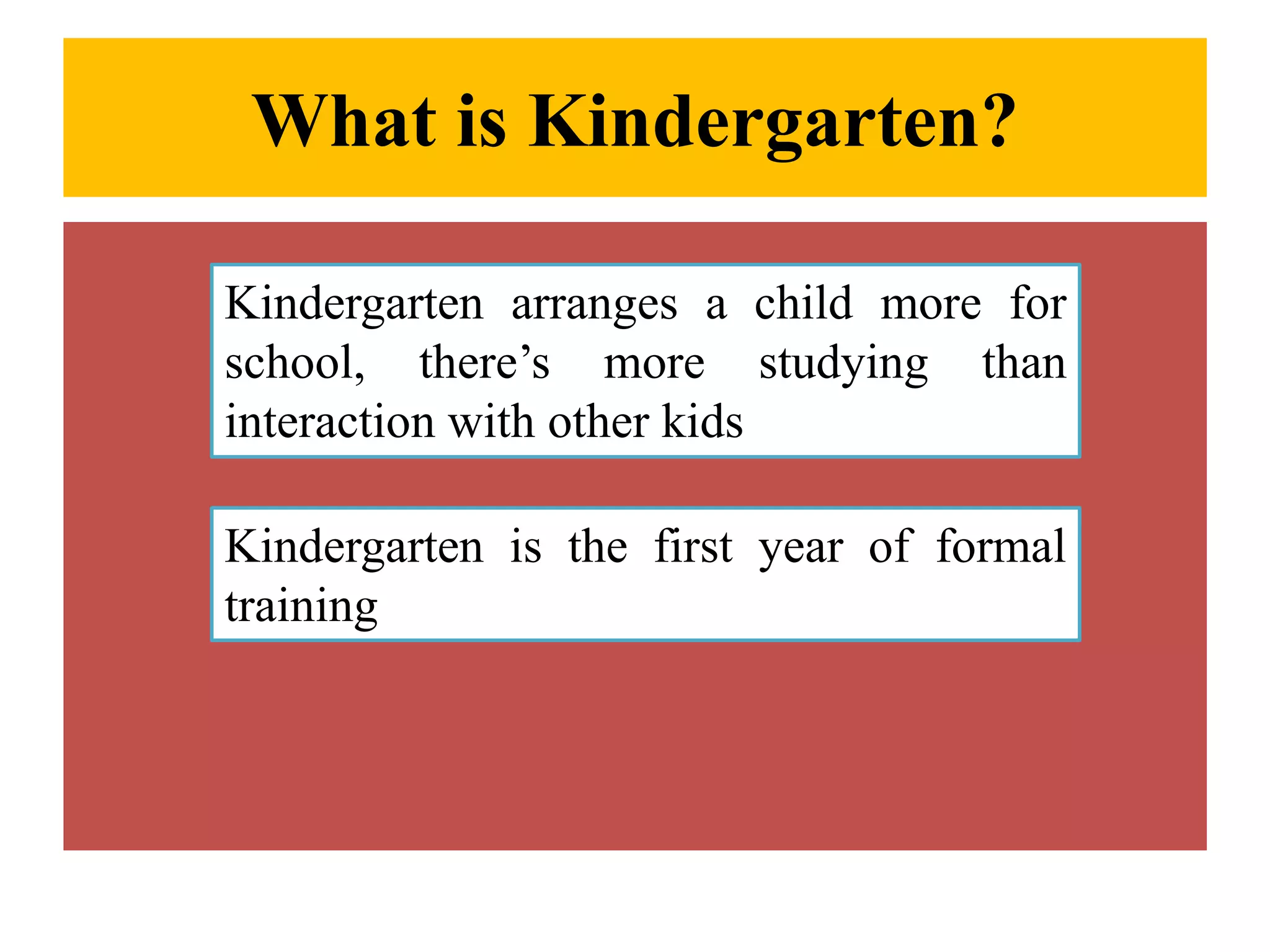 Kindergarten education act By Ryan Bermundo | PPTX