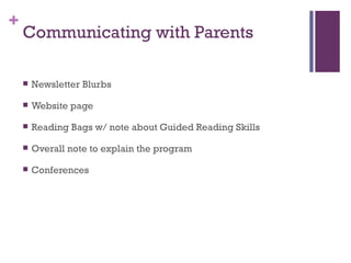 Kindergarten Guided Reading | PPT