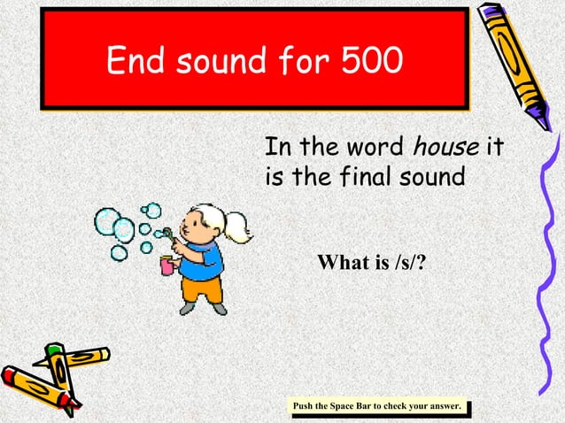 Kindergarten Jeopardy | PPT
