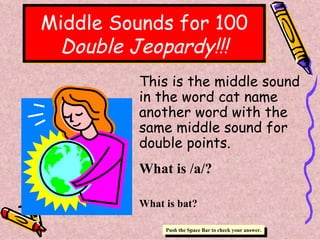 Kindergarten Jeopardy | PPT
