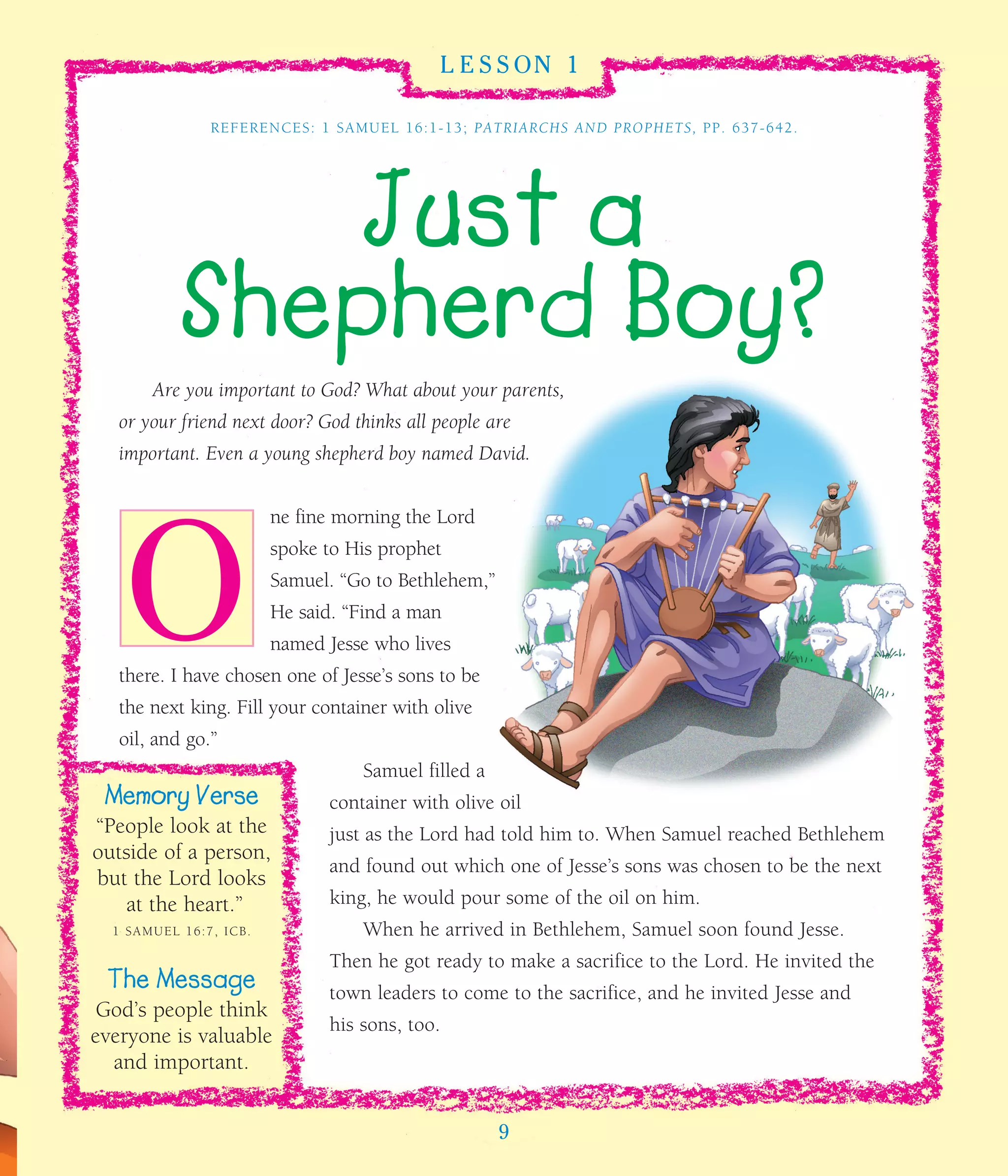 Lesson 1 | Kindergarten | Sabbath School | Second Quarter 2015 | PDF